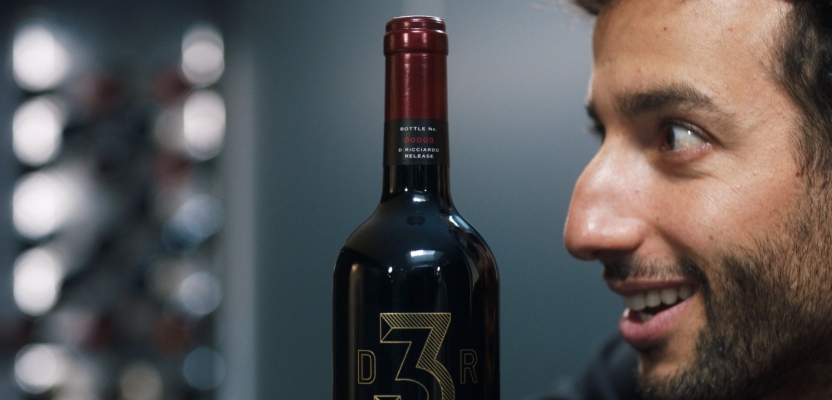 Daniel Ricciardo takes an Emotive sip of wine for St Hugo - #BehindTheIdea